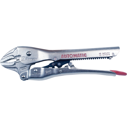 Loc-Line Automatic Pliers, 10" Length, Curved Jaw TLV139 | Cam Industrial