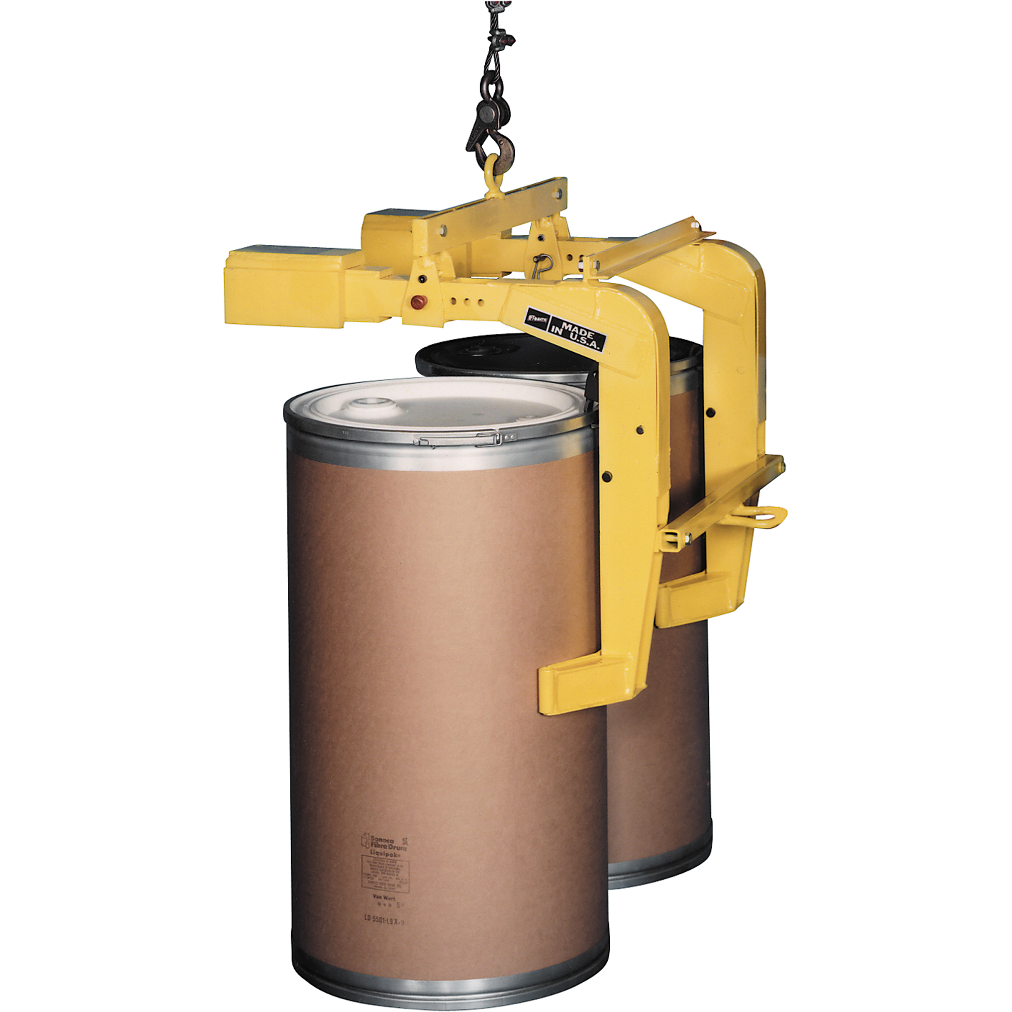 Liftomatic Steel/Plastic/Fibre Drum Lifters, 55 US gal. (45 Imperial ...