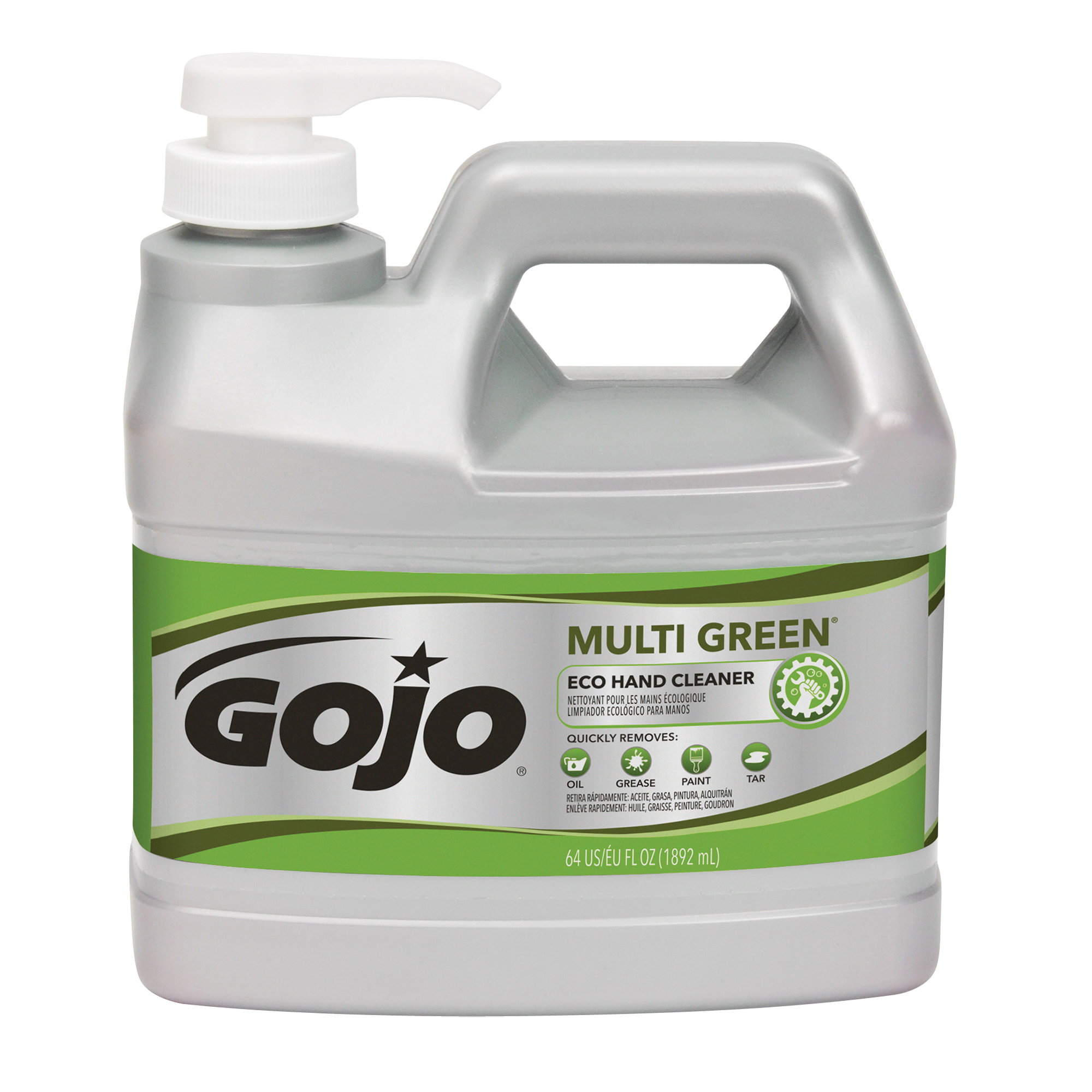 Gojo Multi Green® Eco Hand Cleaner, Pumice, 1.89 L, Pump Bottle, Citrus ...