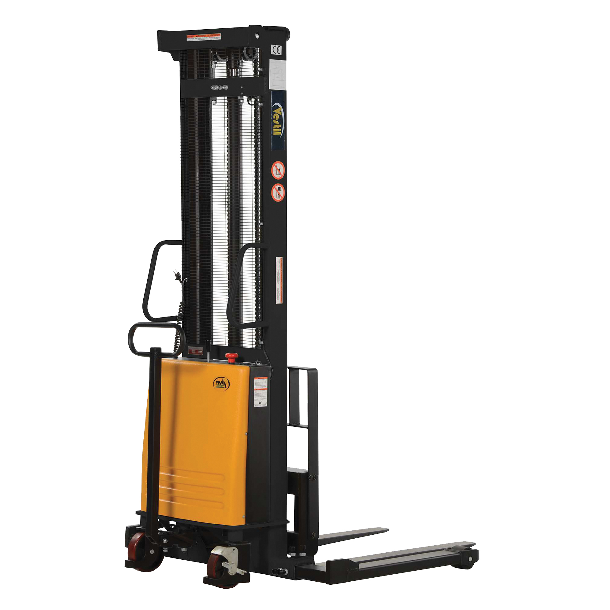 Vestil Fork Lift Stacker, Electric Operated, 2000 lbs. Capacity, 150 ...