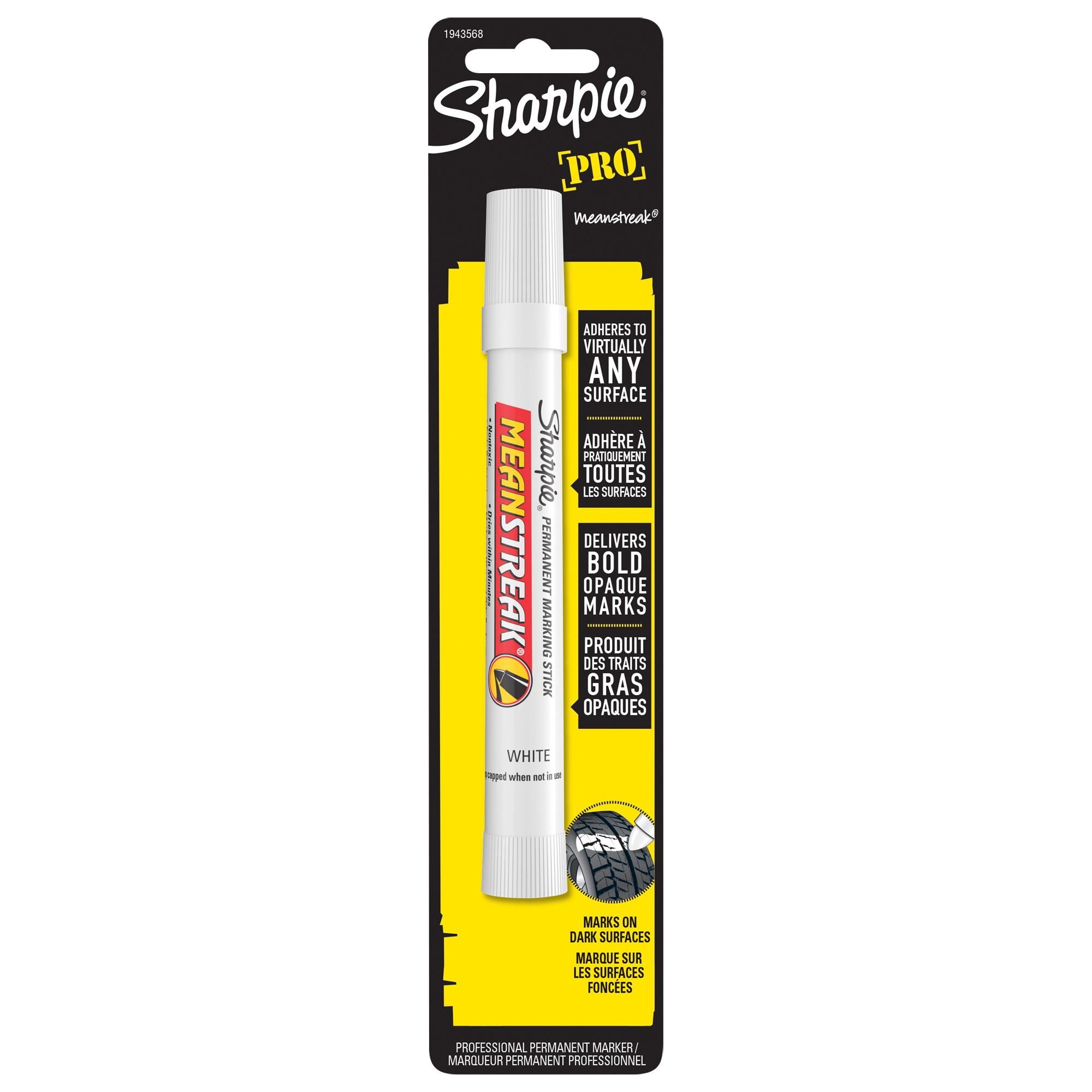 Sharpie Mean Streak® Paint Marker, Solid Stick, White OP992 | Cam ...
